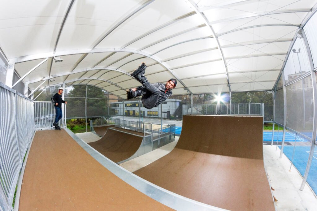 Carpa modular para cubrir un skatepark | Okatent - Okatent